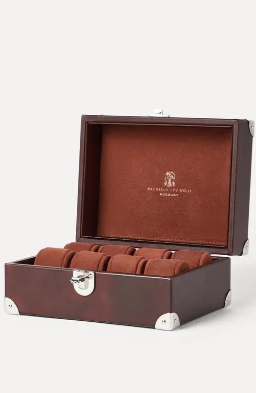 Brunello Cucinelli Calfskin Glasses Organizer