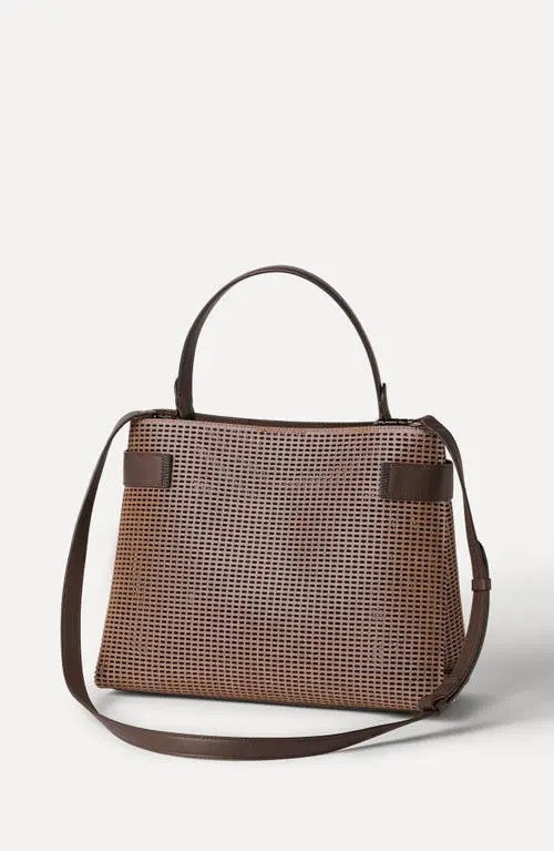 Brunello Cucinelli Leather Essence Top-handle Bag - Brown