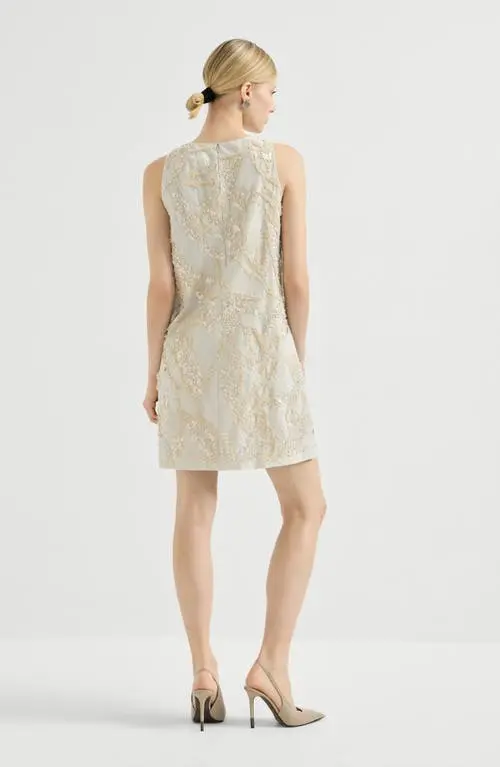 Brunello Cucinelli Mini Dress With Embroidery