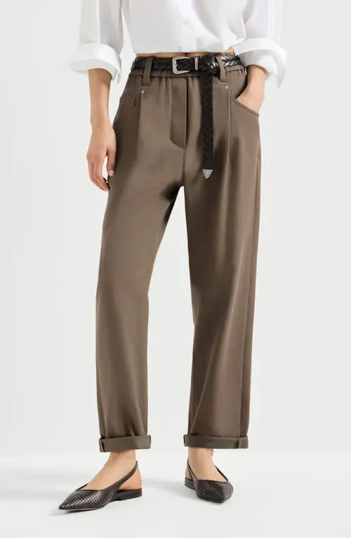 Brunello Cucinelli Baggy Pull-on Trousers - Brown