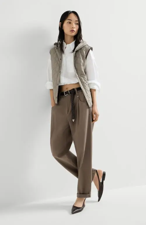 Brunello Cucinelli Baggy Pull-on Trousers - Brown