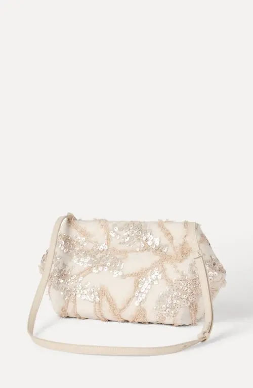 Brunello Cucinelli Pouch Bag With Seabed Embroidery - Beige