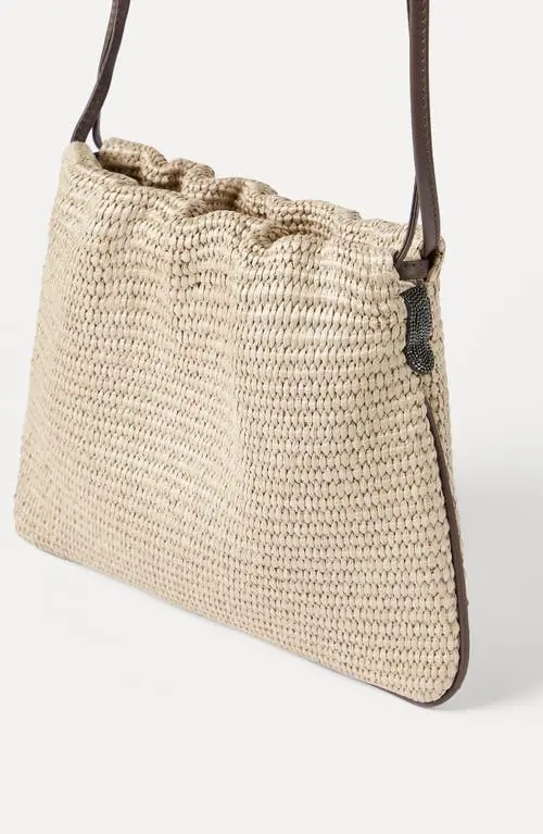 Brunello Cucinelli Precious Net Pouch Bag - Beige