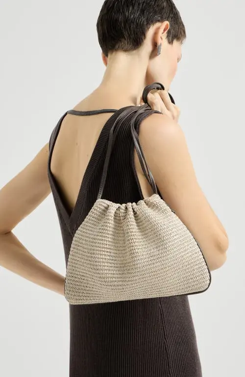 Brunello Cucinelli Precious Net Pouch Bag - Beige