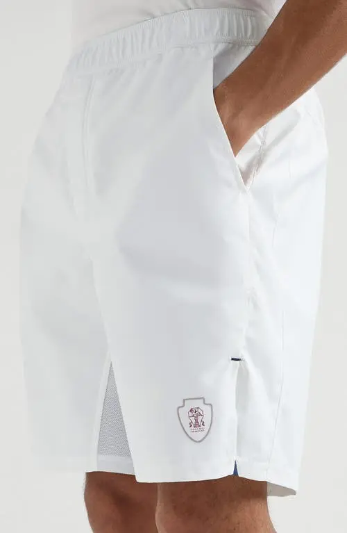 Brunello Cucinelli Nylon Shorts With Logo