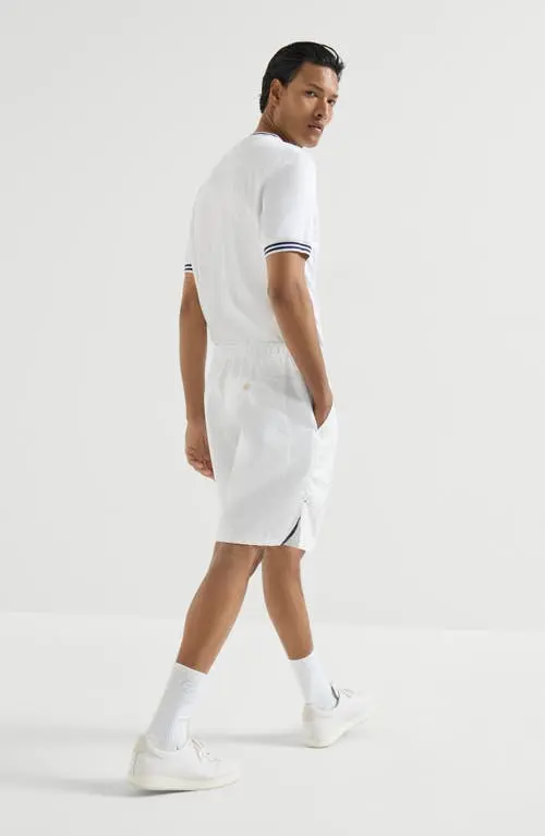 Brunello Cucinelli Nylon Shorts With Logo
