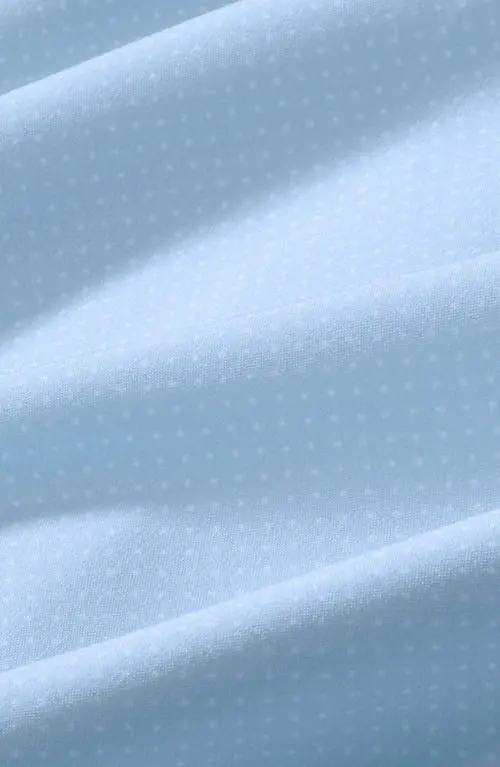 Mizzen+main Leeward Trim Fit Light Blue Microdot Stretch Button-up Shirt - Cloud Blue Micro Dot