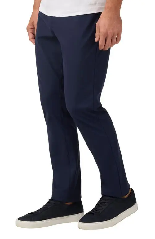 Mizzen+main Upton Straight Leg Stretch Five-pocket Pants - Navy