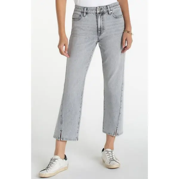 LIVERPOOL Kennedy Split Hem Ankle Straight-leg Jeans