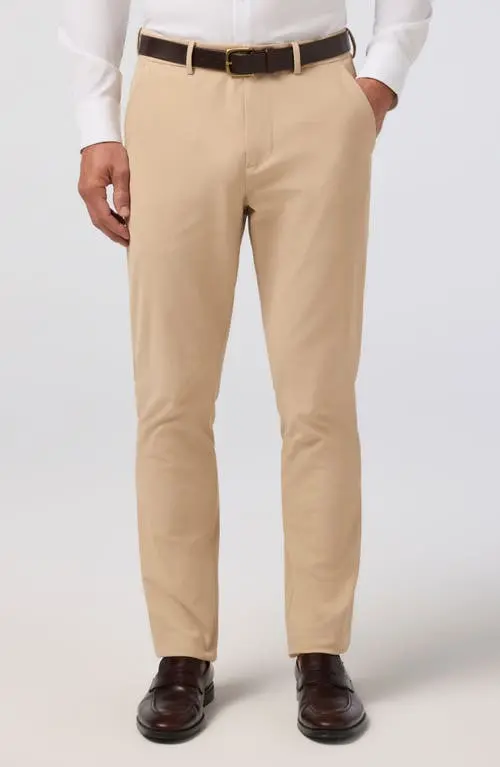 Mizzen+main Upton Flat Front Chinos - Light Khaki