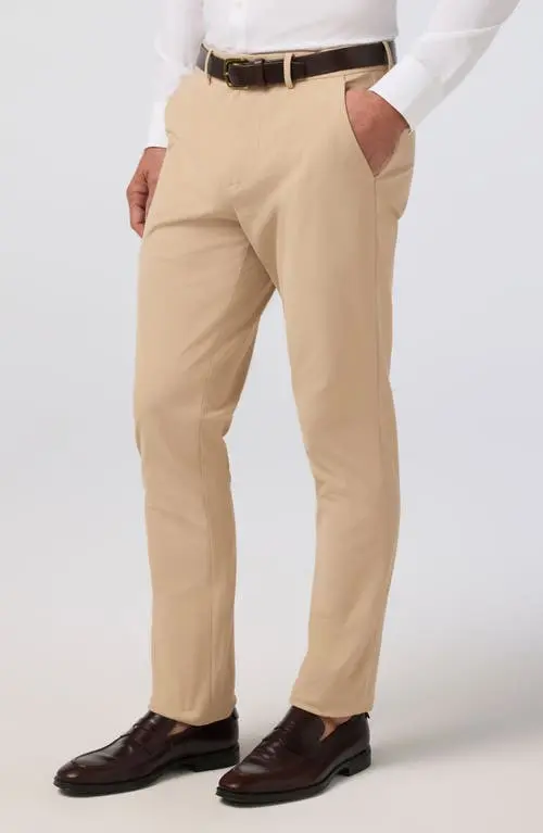 Mizzen+main Upton Flat Front Chinos - Light Khaki