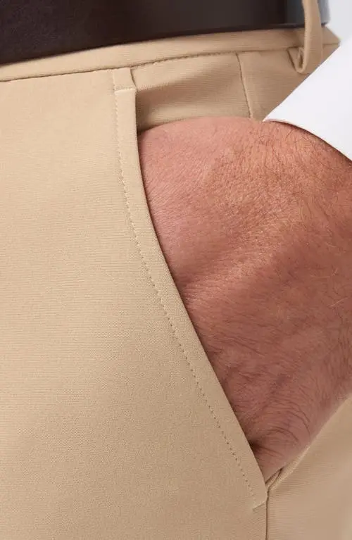 Mizzen+main Upton Flat Front Chinos - Light Khaki