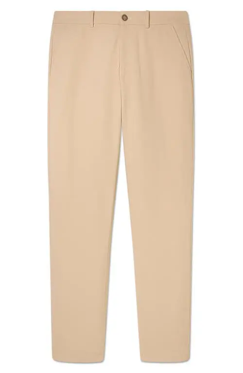 Mizzen+main Upton Flat Front Chinos - Light Khaki