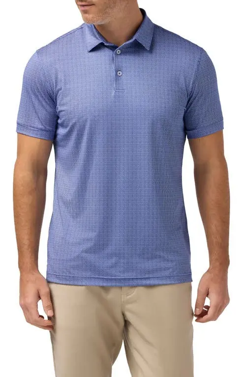 Mizzen+main Versa Trim Fit Performance Golf Polo - Cobalt Tee Time