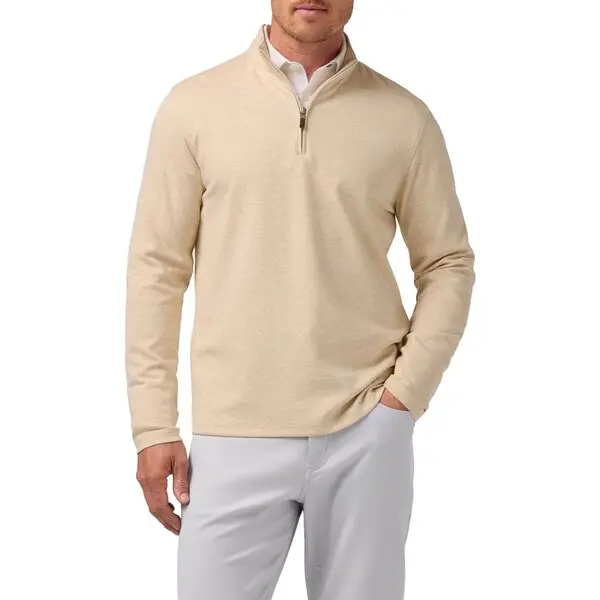 Mizzen+main Kpi Quarter-zip Pullover - Oat Heather