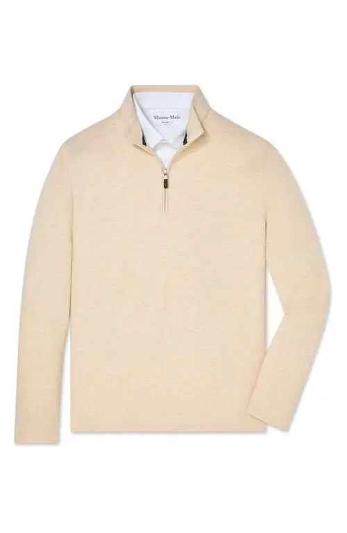 Mizzen+main Kpi Quarter-zip Pullover - Oat Heather