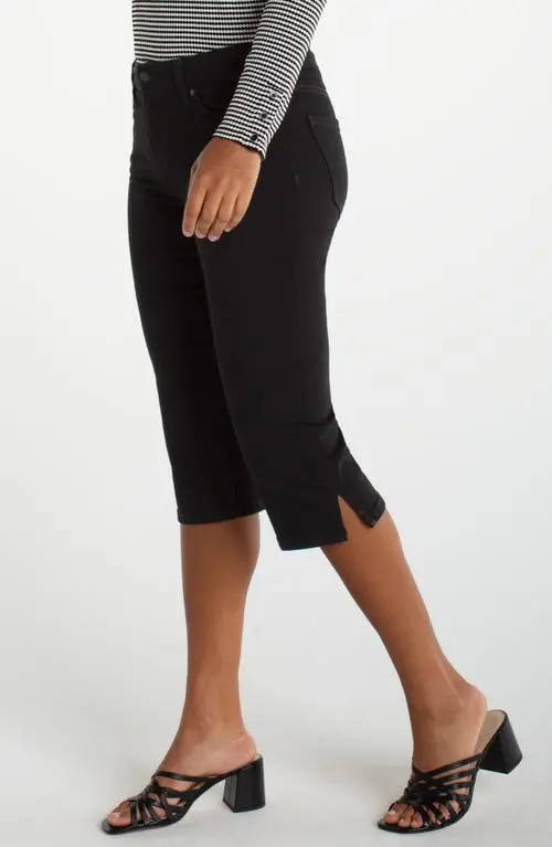LIVERPOOL Slit Hem Denim Capris
