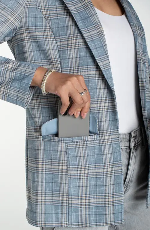 LIVERPOOL Plaid Open Front Boyfriend Blazer