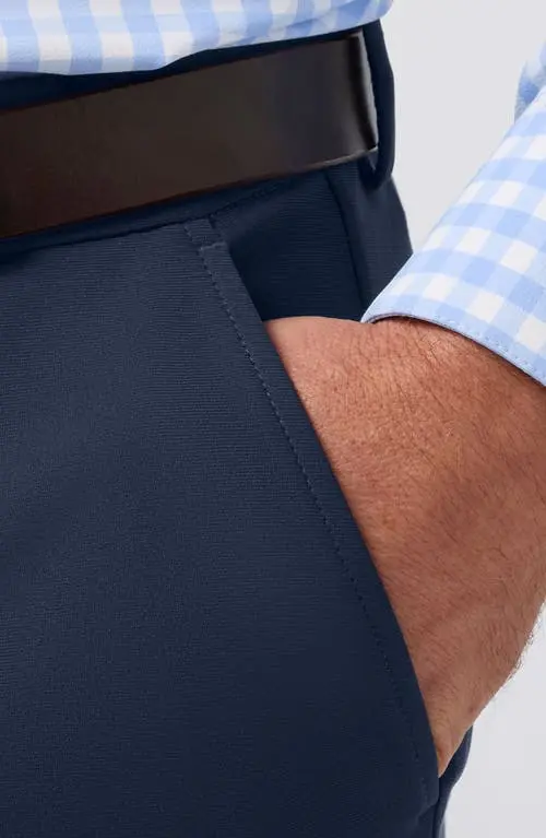 Mizzen+main Upton Flat Front Chinos - Navy