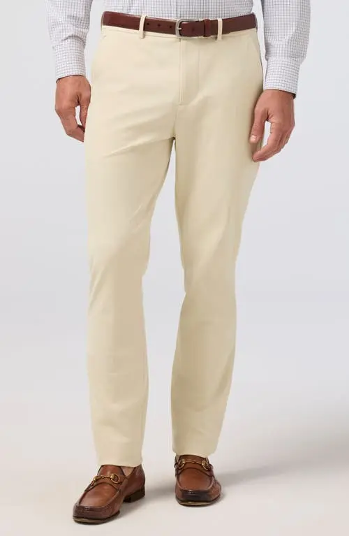 Mizzen+main Upton Flat Front Chinos - Oat
