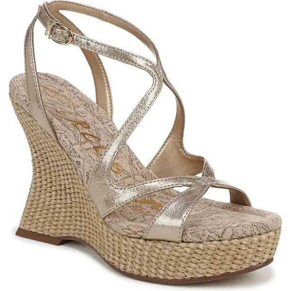 CIRCUS NY BY SAM EDELMAN Trina Platform Wedge Sandal - Soft Gold