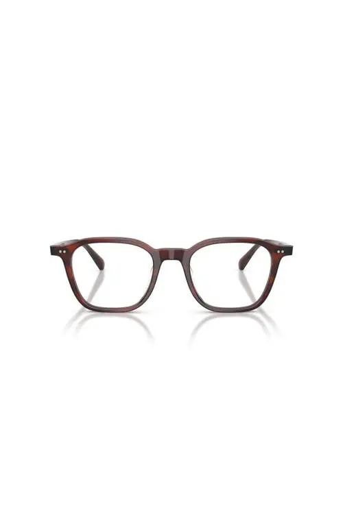 Oliver Spencer 50mm Square Optical Glasses - Brown