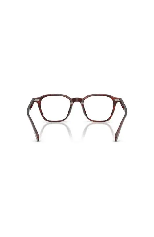 Oliver Spencer 50mm Square Optical Glasses - Brown