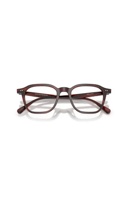 Oliver Spencer 50mm Square Optical Glasses - Brown
