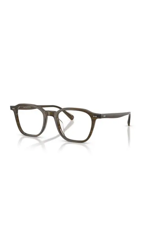 Oliver Spencer 50mm Square Optical Glasses - Green