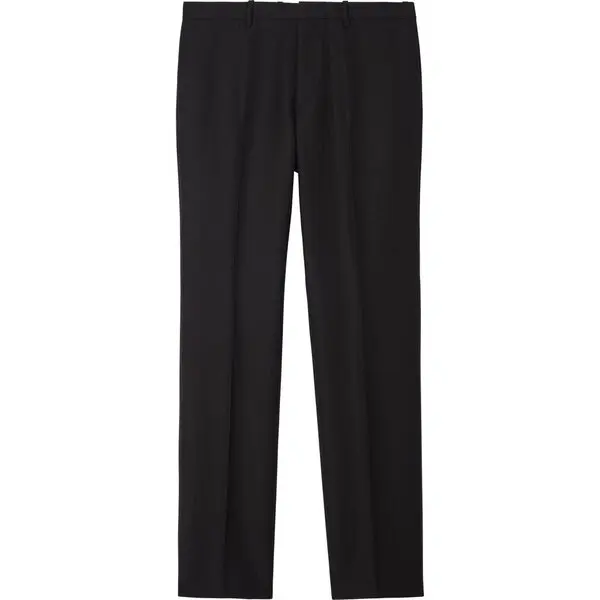 Burberry Striped Wool Mohair Tailored Trousers - Black