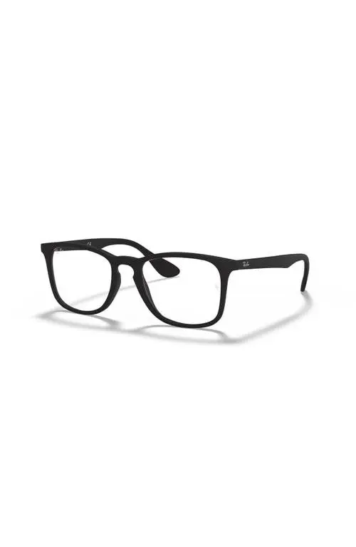 Ray-ban 52mm Square Optical Glasses - Black