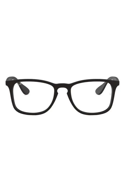 Ray-ban Square Optical Glasses - Rubber Black