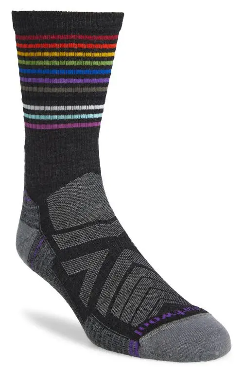 Smartwool Hike Light Cushion Pride Crew Socks - Charcoal