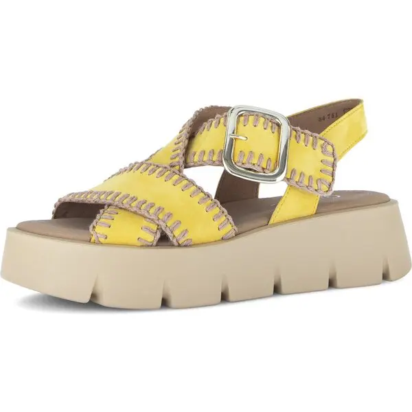 Gabor Ankle Strap Platform Sandals - Sun