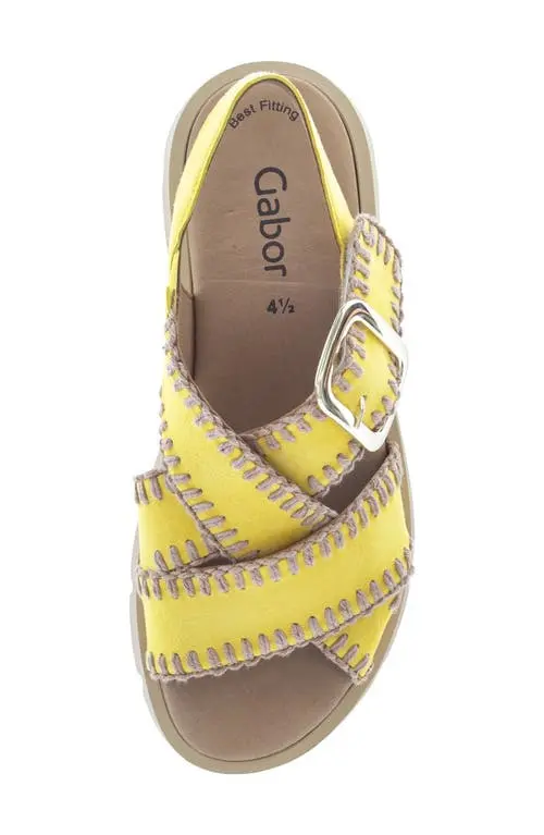 Gabor Ankle Strap Platform Sandals - Sun
