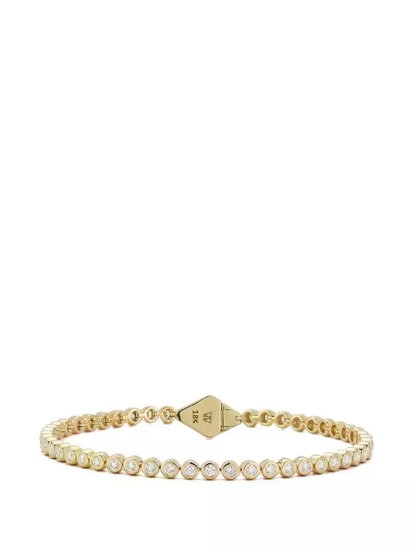 Walters Faith 18k Yellow Bezel Diamond Tennis Bracelet