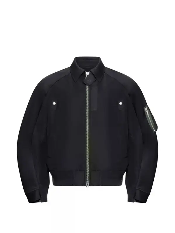 Sacai Chino Zip Bomber Jacket - Black