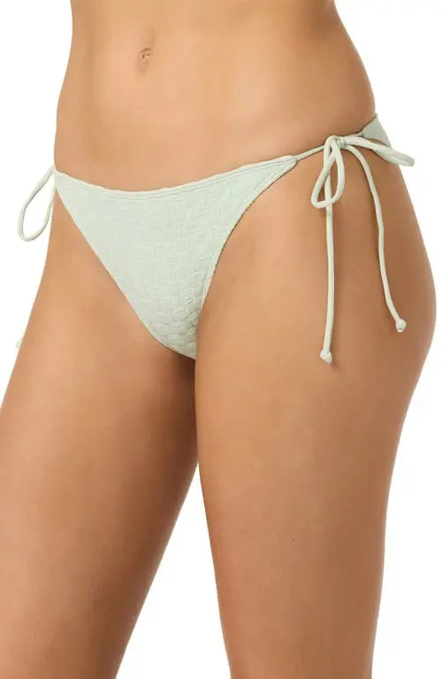 O'Neill Willow Weave Maracas Side Tie Bikini Bottoms - Green Lily