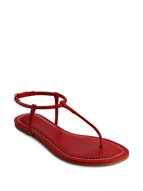 Bernardo Hercu T-strap Sandals - Red
