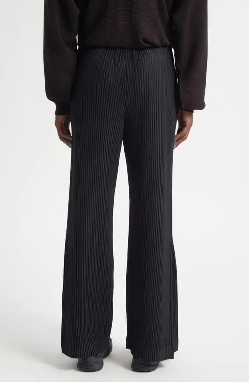 Issey Miyake Tailored Pleats Flare Leg Pants