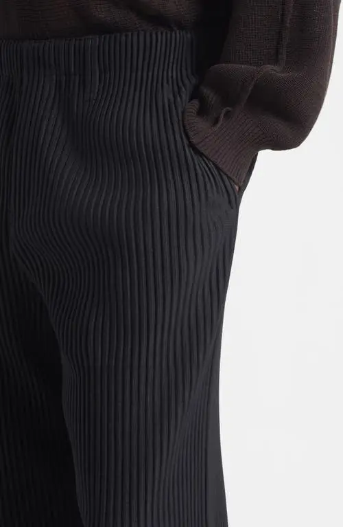 Issey Miyake Tailored Pleats Flare Leg Pants