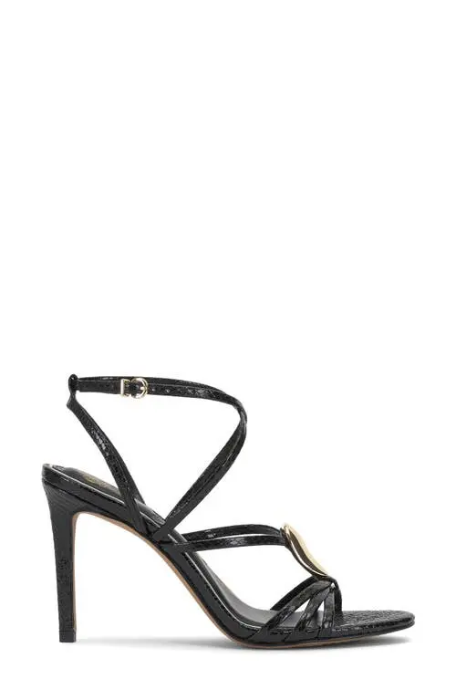 Vince Camuto Arlein Strappy Sandal - Black Embossed