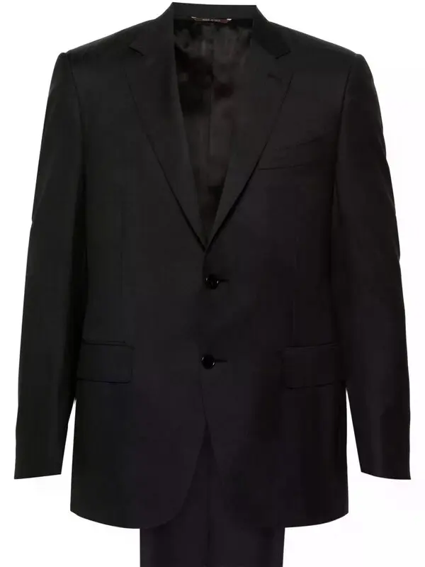 Canali Herringbone-pattern Suit - Grey