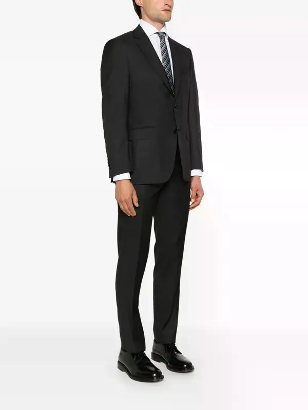 Canali Herringbone-pattern Suit - Grey