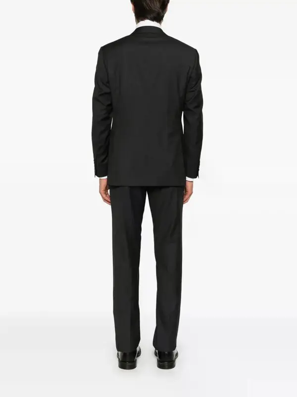 Canali Herringbone-pattern Suit - Grey