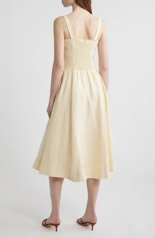 REFORMATION Janu Linen Sundress - Sugar
