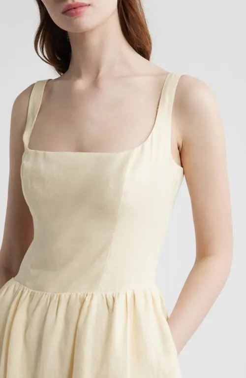 REFORMATION Janu Linen Sundress - Sugar