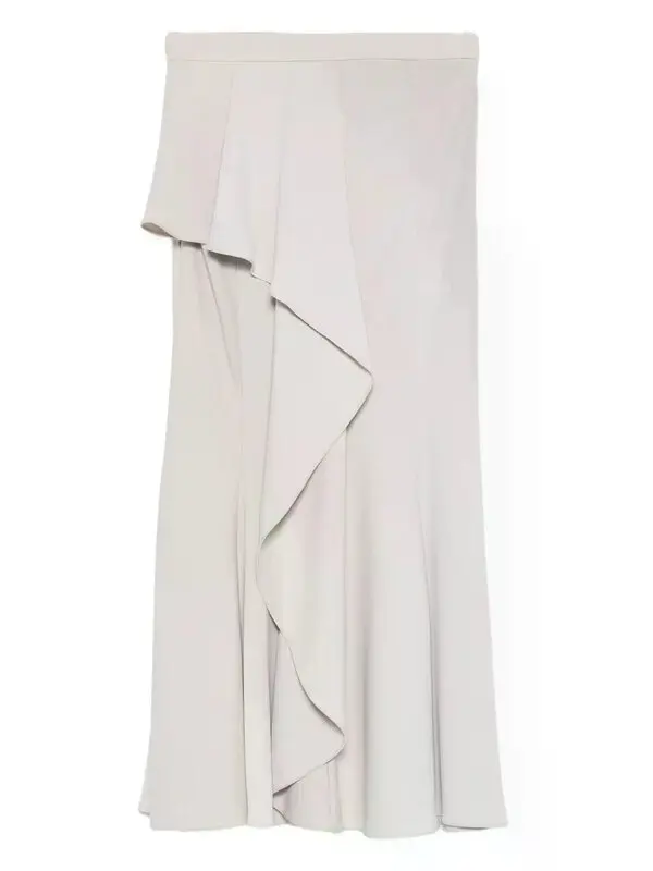 GEMY MAALOUF Asymmetric Ruffled Skirt