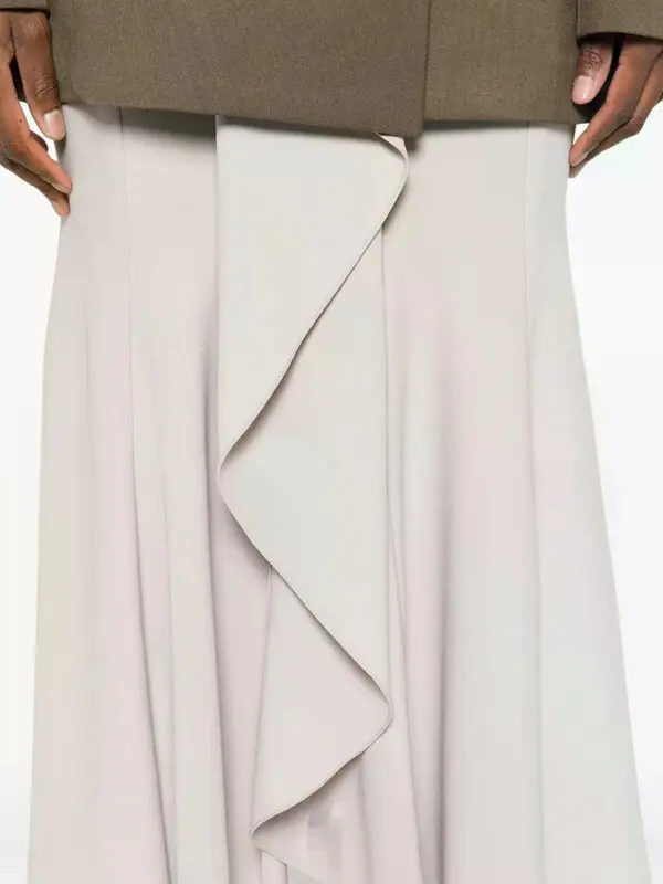 GEMY MAALOUF Asymmetric Ruffled Skirt