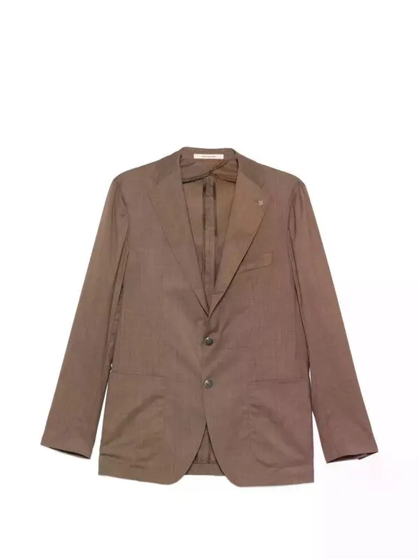 Tagliatore Buttoned Single-breasted Blazer - Brown